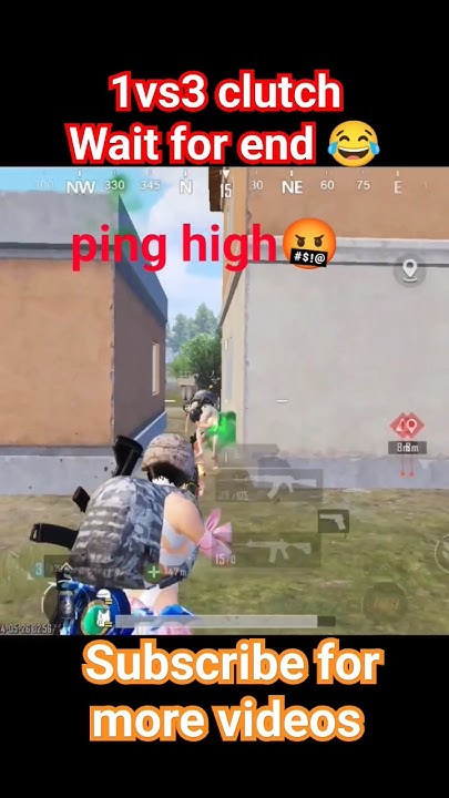 1v3 clutch 🔥wait for end 😱 ping high issue 🤬 #bgmi#shorts#pubg#bgmi #jonathangaming #waitforend ...