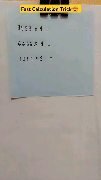Fast Calculation Tricks | Maths shortcut | #maths #mathstricks #calculation #shortsfeed #shorts ...