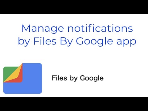 Choose type of Notifications you want to receive from Files by Google ...