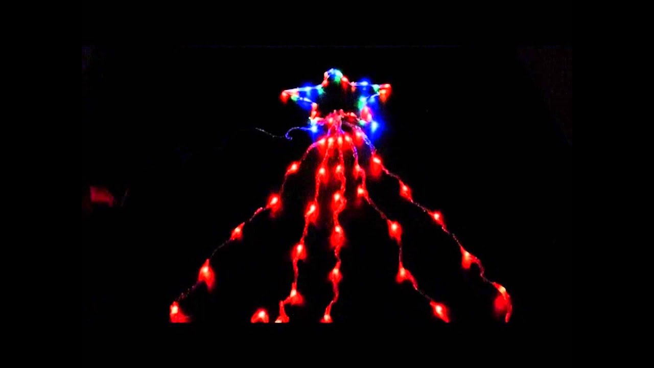 510 Multi-Coloured LED Waterfall Xmas Lights - 3m - YouTube