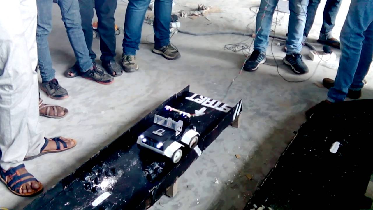 Won in robotrack racing - YouTube