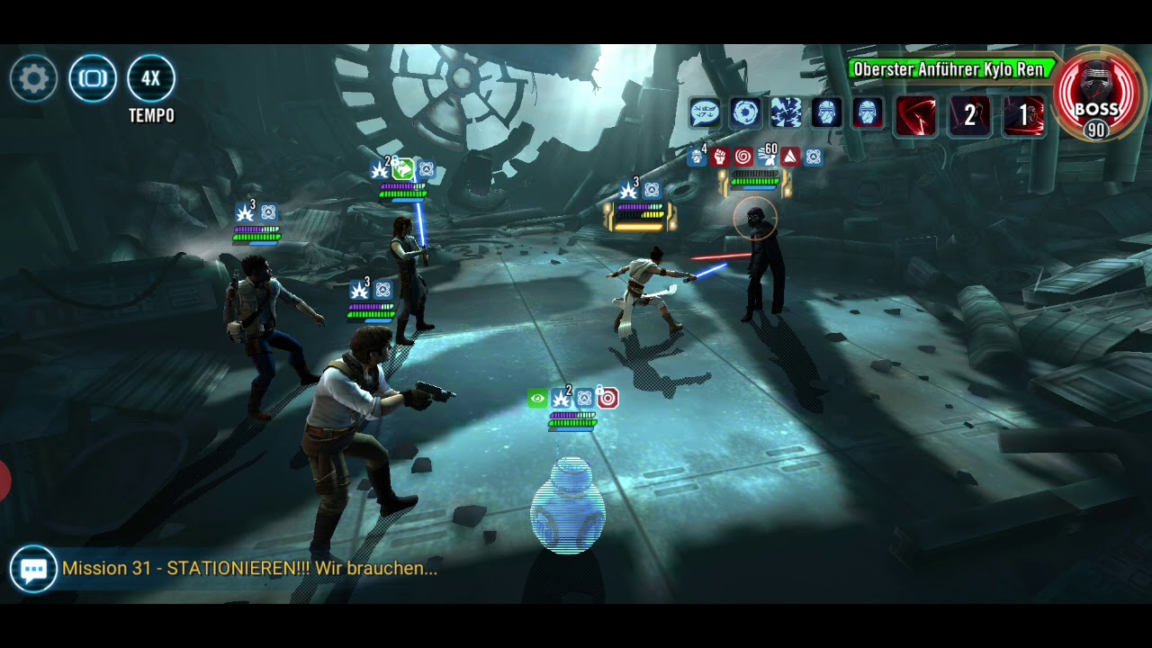 Swgoh GL Rey P6 after Kylo rework - YouTube