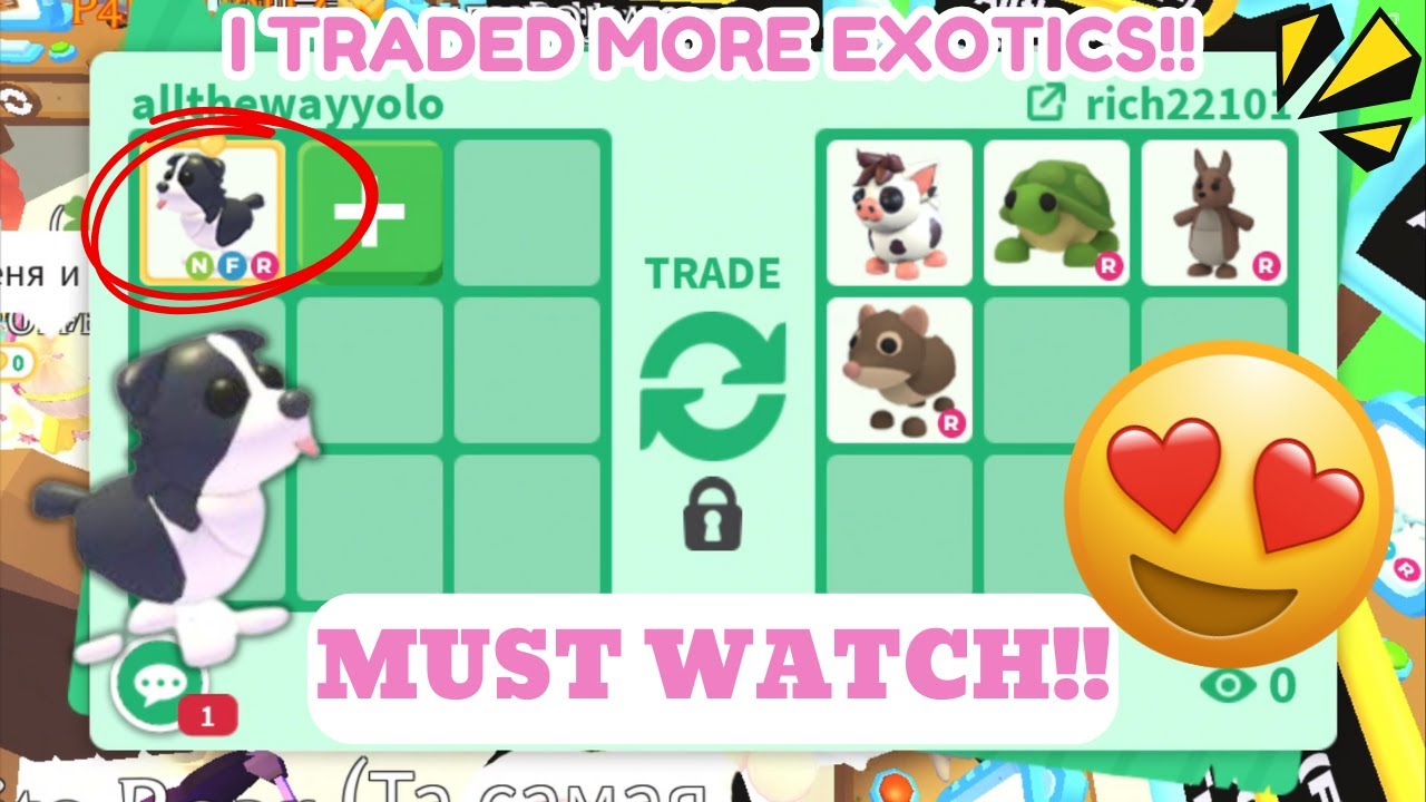 ⭐12 Minutes of EXOTICS TRADING!⭐Growing my inventory || Adopt Me - YouTube