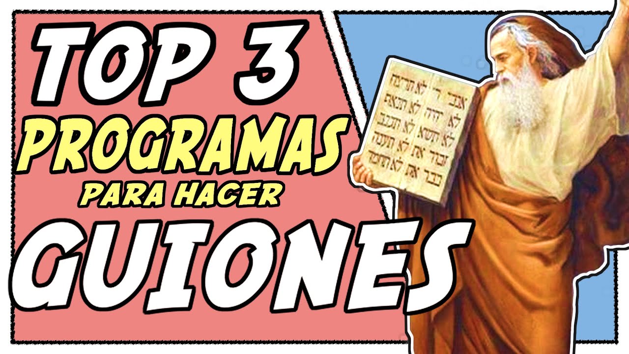 TOP 3 mejores programas GRATIS para ESCRIBIR GUIONES - YouTube