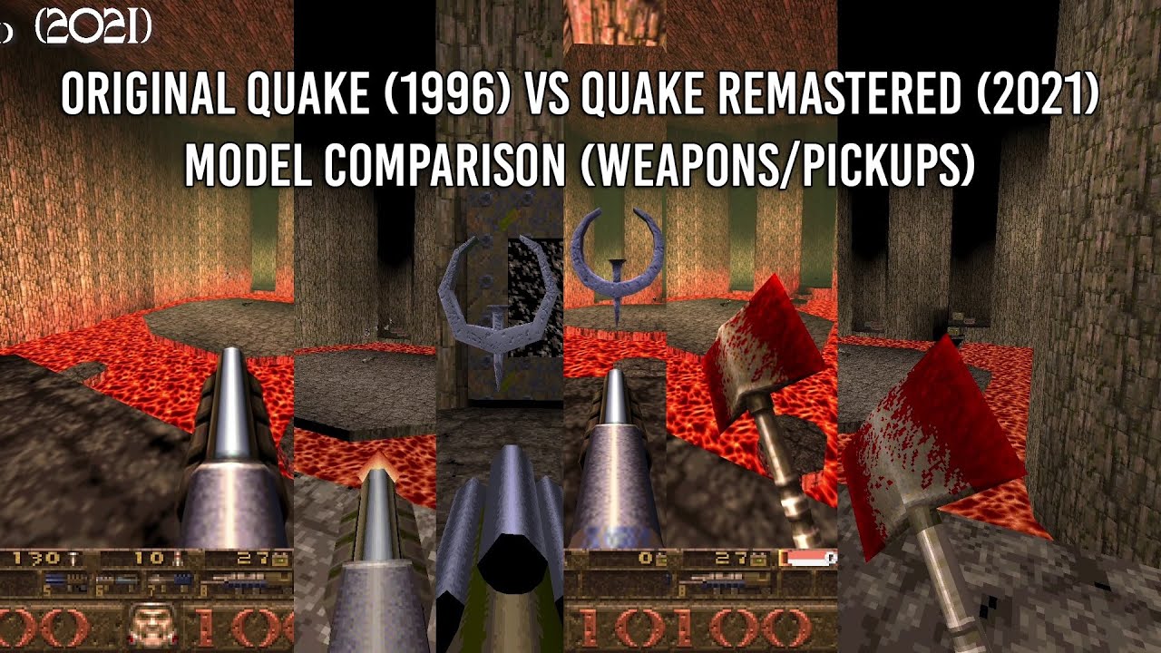 Original Quake (1996) VS. Quake Remastered (2021) Model Comparison ...
