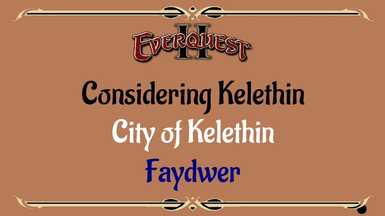 Let's Play - Everquest - Everquest 2 - Kelethin - Considering Kelethin ...