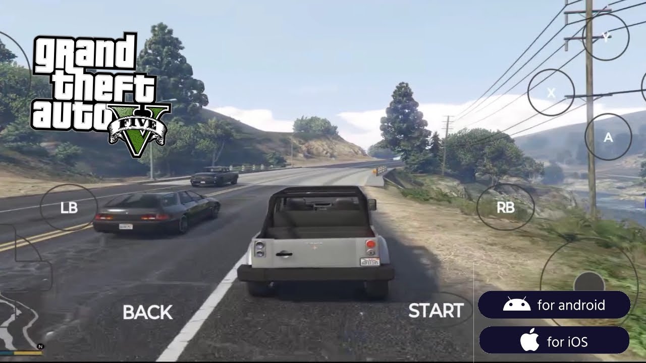 GTA 5 on mobile gameplay Android | iOS | Cloud gaming - YouTube