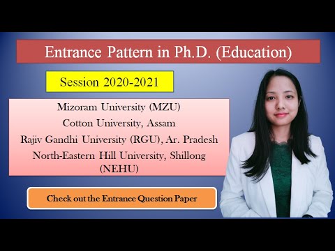 PhD Entrance Exam Question Paper Pattern (Education) - YouTube