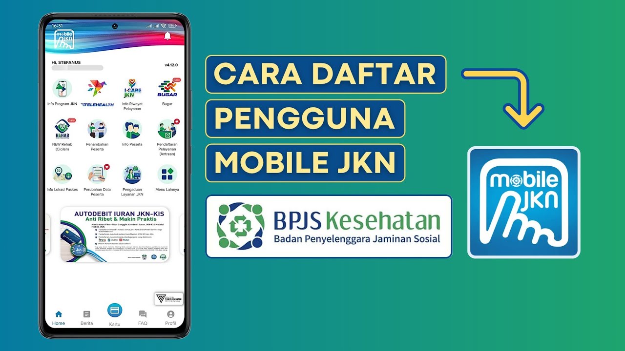 Cara daftar pengguna Mobile JKN terbaru 2025 - YouTube