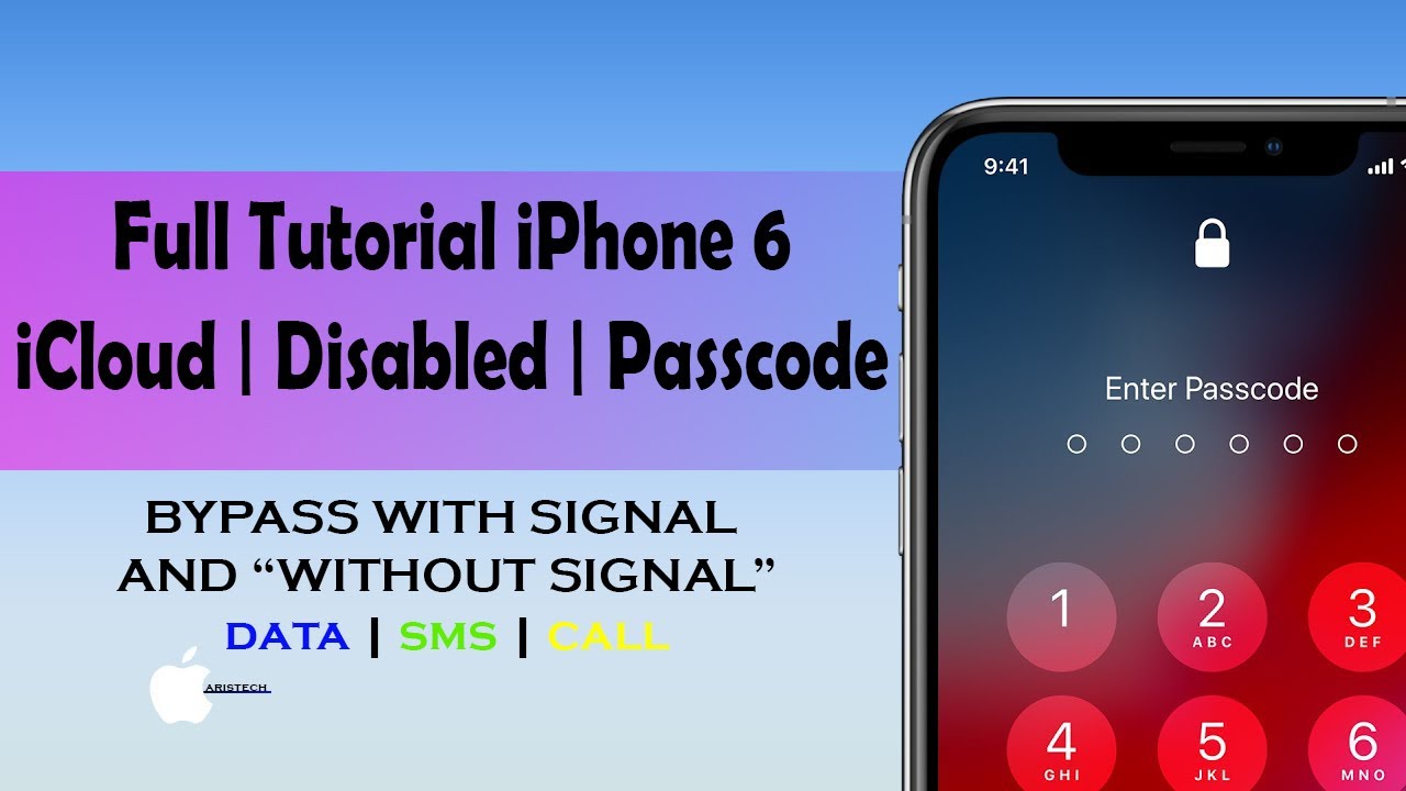 Full Tutorial Easy Step Icloud bypass iPhone 6 with Signal and without ...