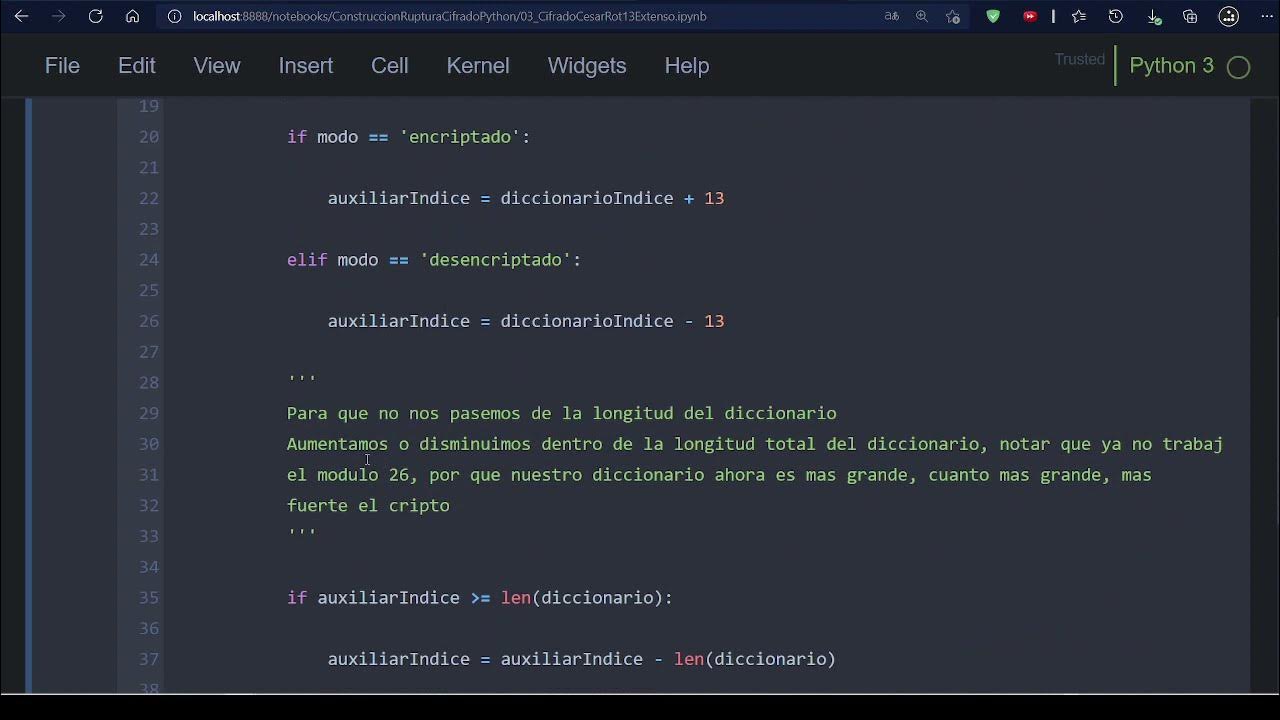 13. Cifrado César, Variante ROT 13 Extendido (Parte 03) | Creación y ...