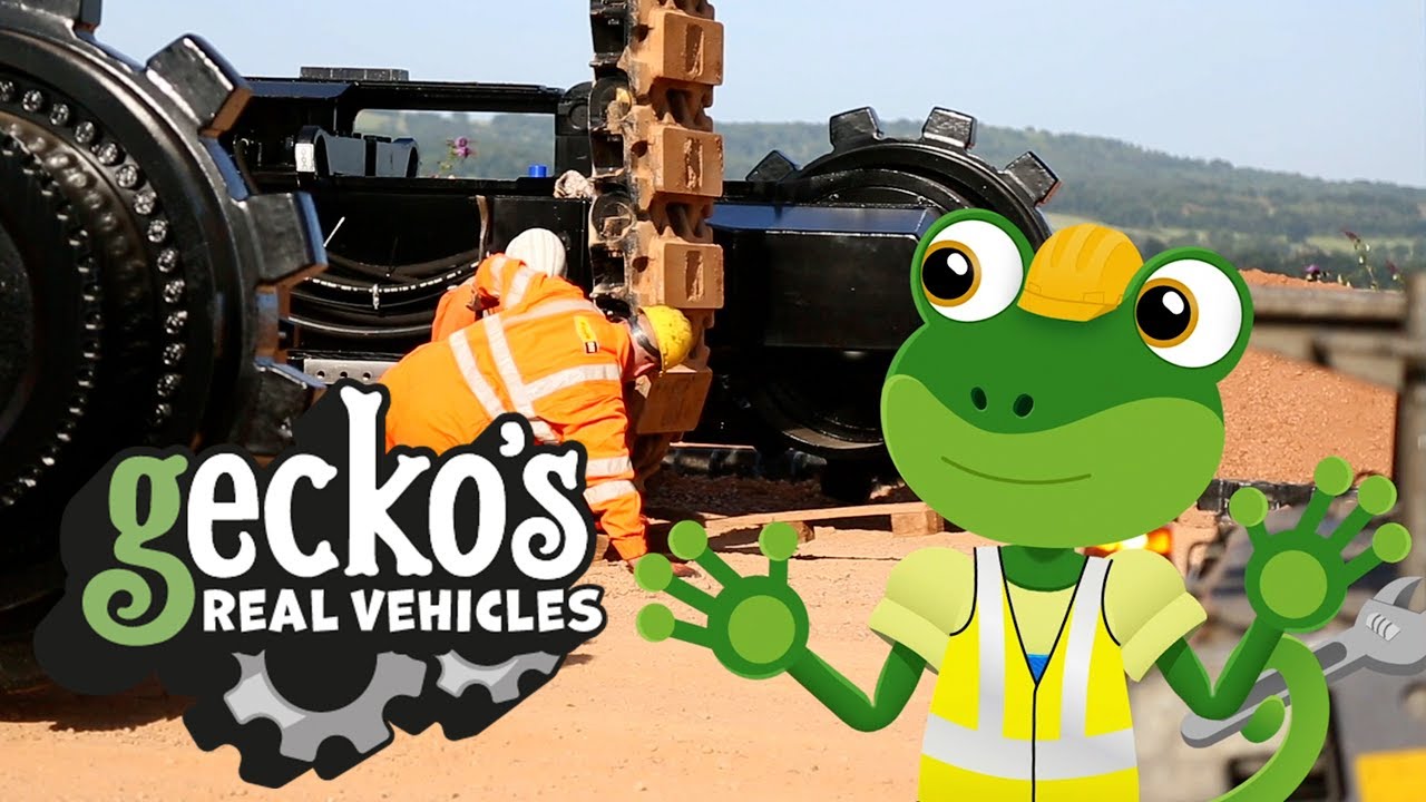 Gecko and the GIANT Excavator | Gecko's Real Vehicles | Educational ...