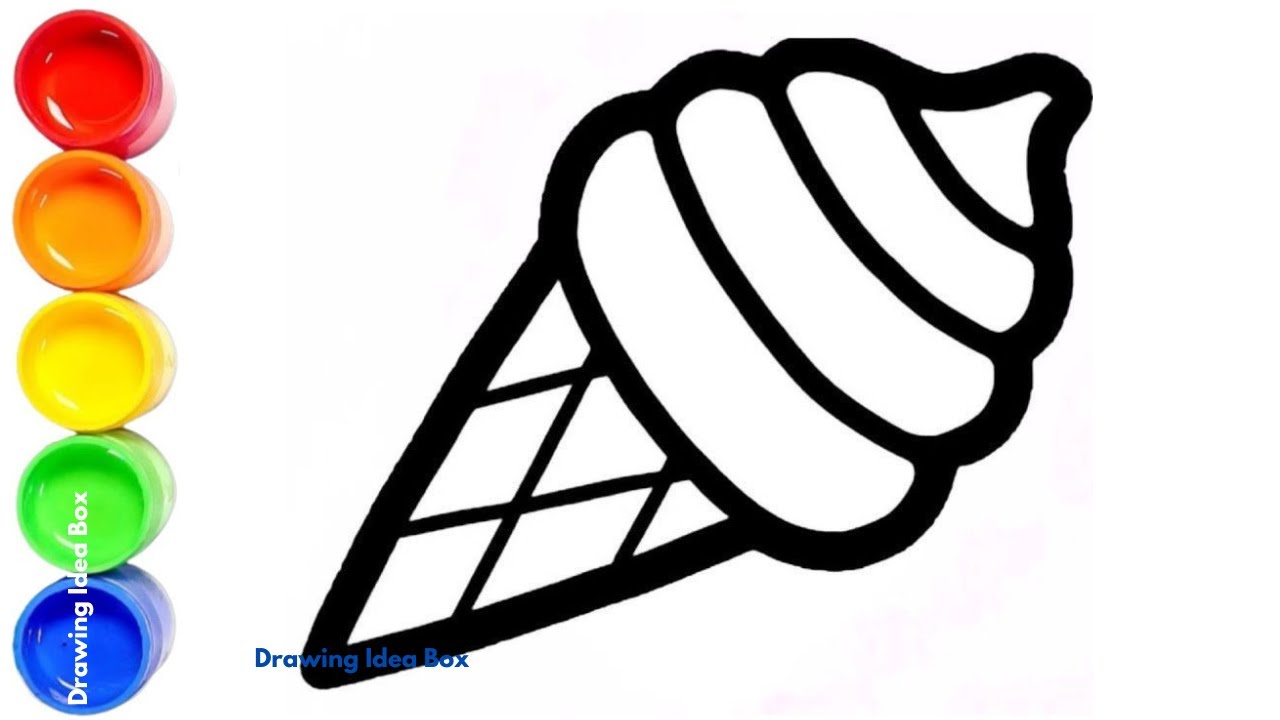 Fun Ice Cream Cone Drawing for Kids | Easy Step-by-Step Tutorial and ...