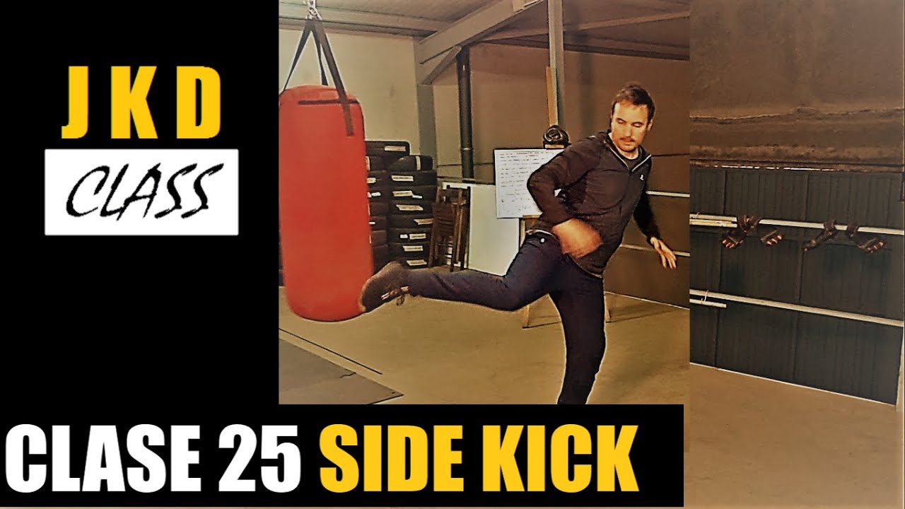 Jeet Kune Do - Clase 25 - Patada lateral (side kick) - YouTube