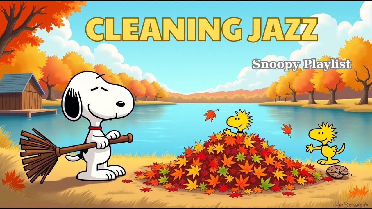 Let Snoopy Clean Your Mind 🧹| Uplifting Jazz Vibes to Brighten Your Day ...