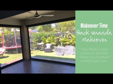 Backyard Veranda Makeover/ Outdoor Makeover/ - YouTube