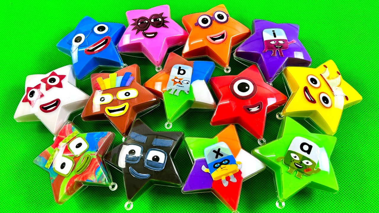Numberblocks & Alphablocks | Looking SLIME with Star Coloring ...
