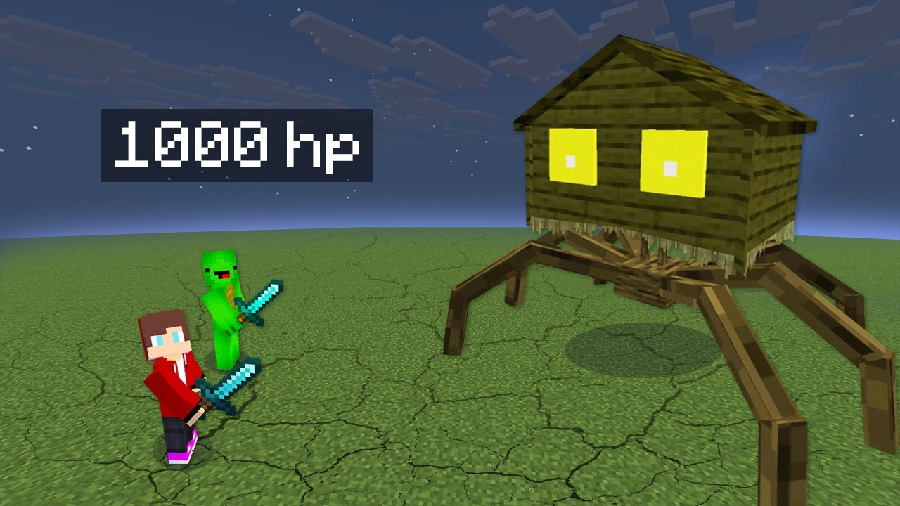JJ and Mikey vs HOUSE HEAD CHALLENGE in Minecraft / Maizen Minecraft ...