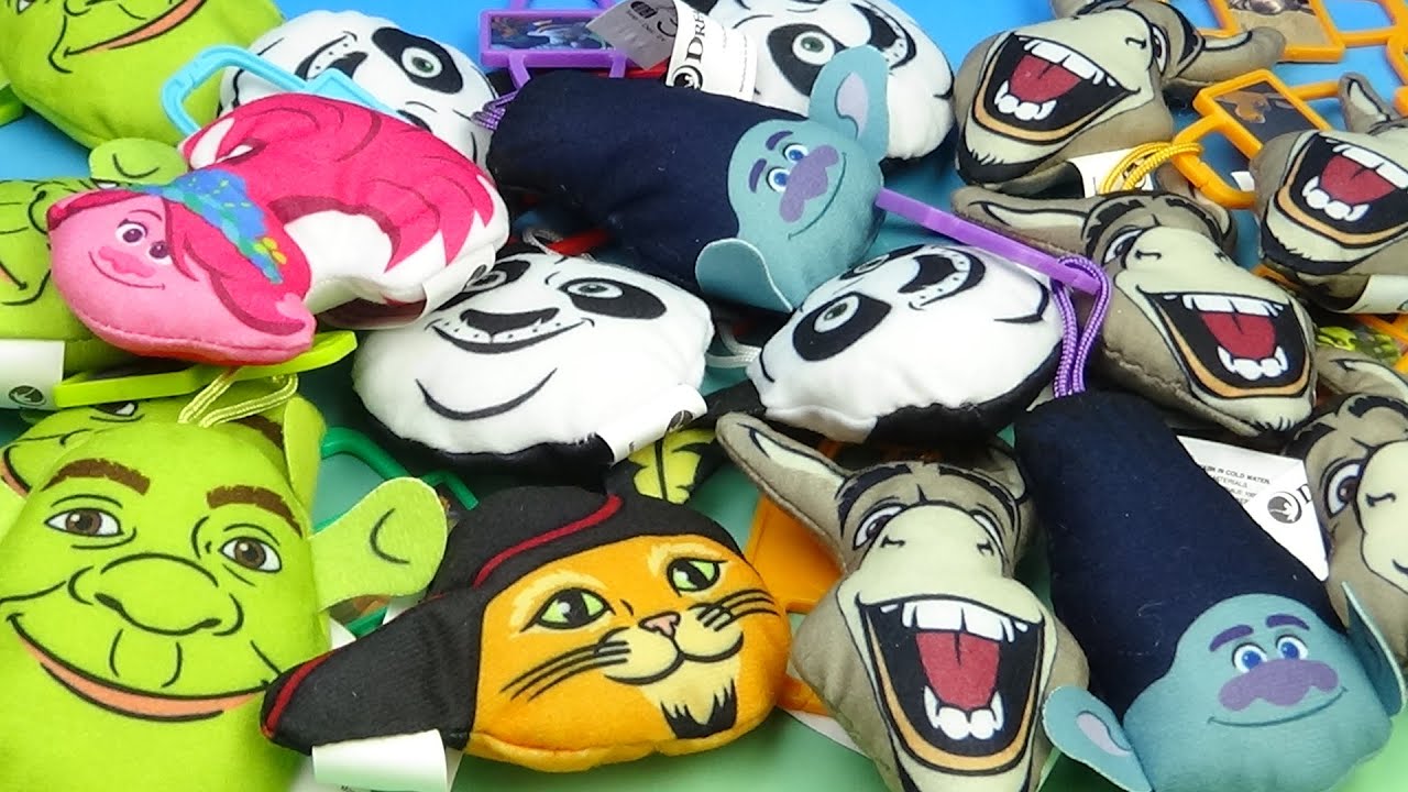 2025 DREAMWORKS FRIENDS set of 6 BURGER KING POCKET PILLOW PLUSHIES ...