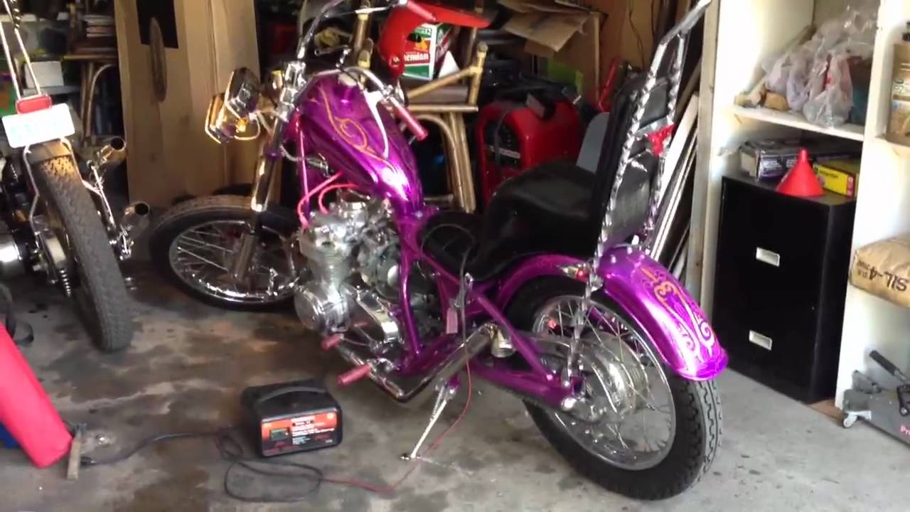 Cb500 chopper - YouTube