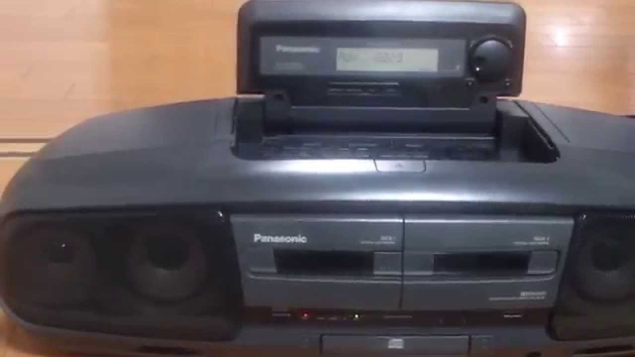バブルラジカセ panasonic RX-DT77 - YouTube