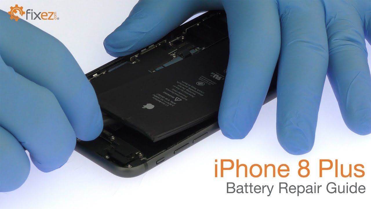 iPhone 8 Plus Battery Repair Guide - Fixez.com - YouTube