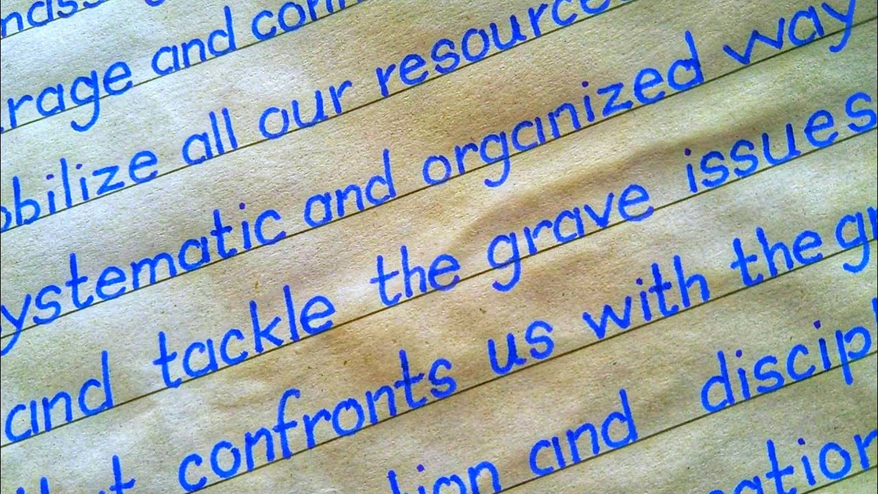 Very beautiful english print handwriting|how to write print Writing in ...