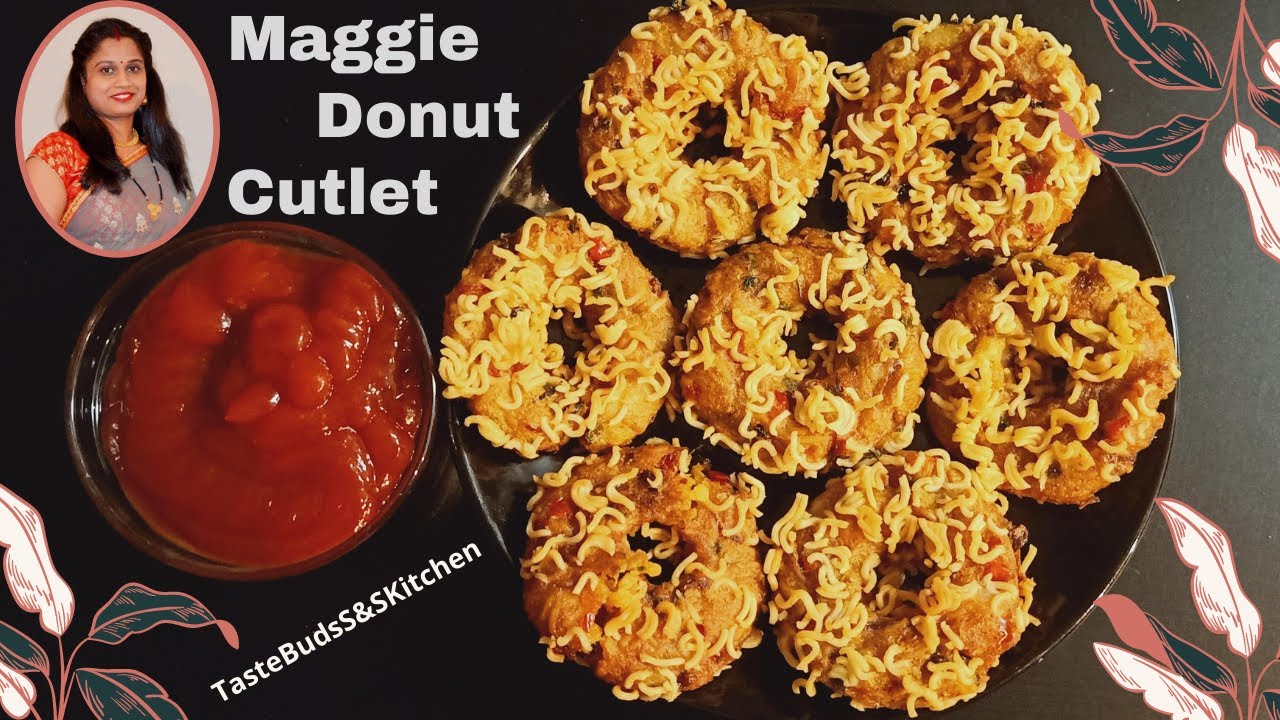 Super tasty crispy Maggie donut | Maggi Donut Cutlet | Yummy Snacks ...