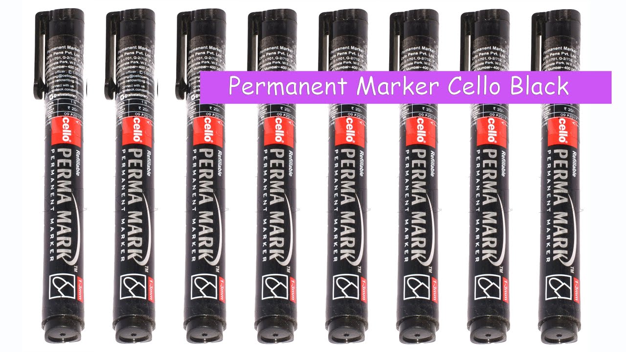 Permanent Marker Cello Black - YouTube