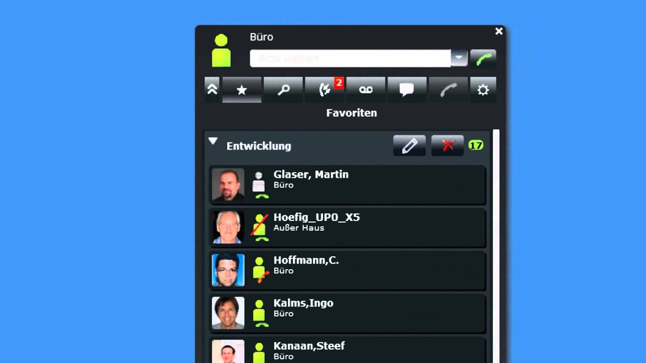 Unify UC Smart Part 6 Umleiten auf Voicemail - YouTube