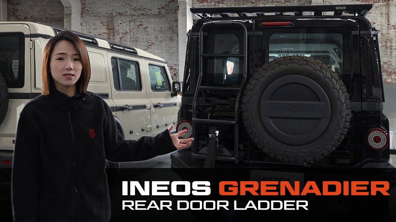 INEOS GRENADIER REAR DOOR LADDER INSTALLATION AND REVIEW - YouTube