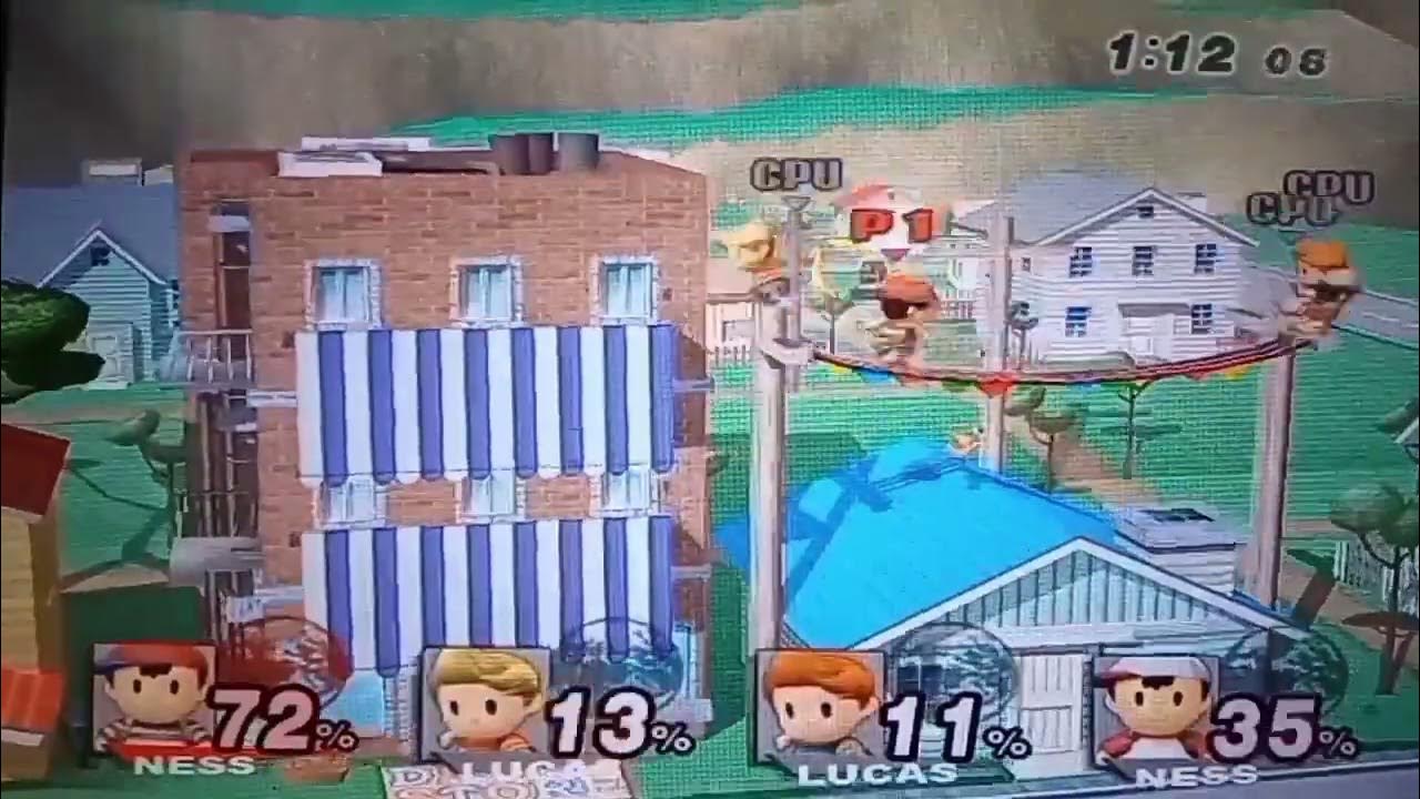 Super Smash Bros. Brawl: Ness VS. Lucas VS. Lucas VS. Ness. - YouTube