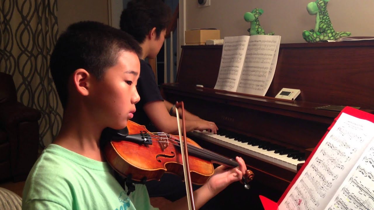 Aaron playing F. Seitz Concerto No. 5 in D Major, Op. 22, 3rd movement ...