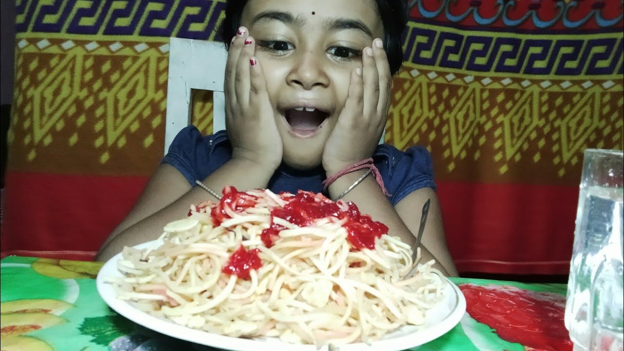 Eating Faster like a good girl,SPECIAL chowmein | Spicy chowmein ...