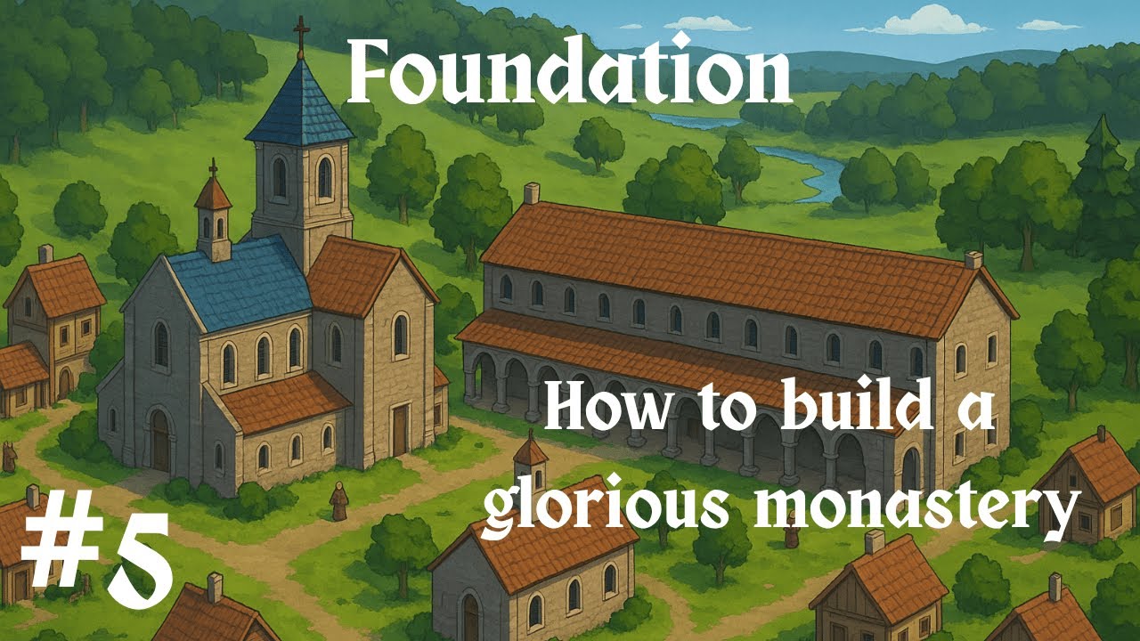 #5 – How to Build a Glorious Monastery | Foundation Gameplay - YouTube