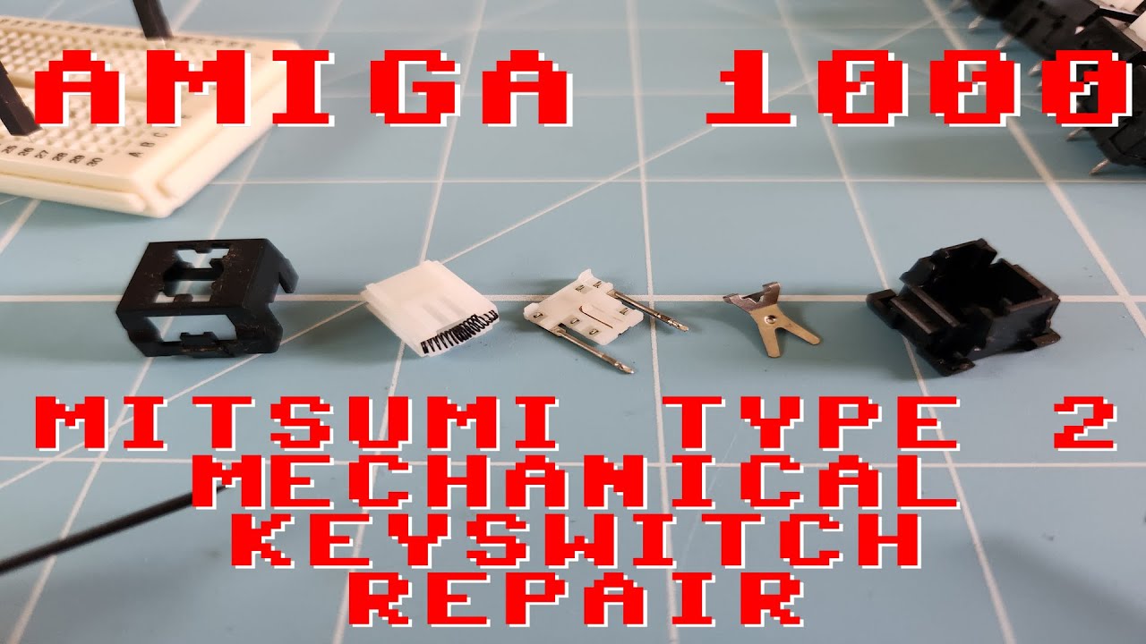 Amiga 1000 Mitsumi Type 2 Mechanical Key Switch Repair - YouTube