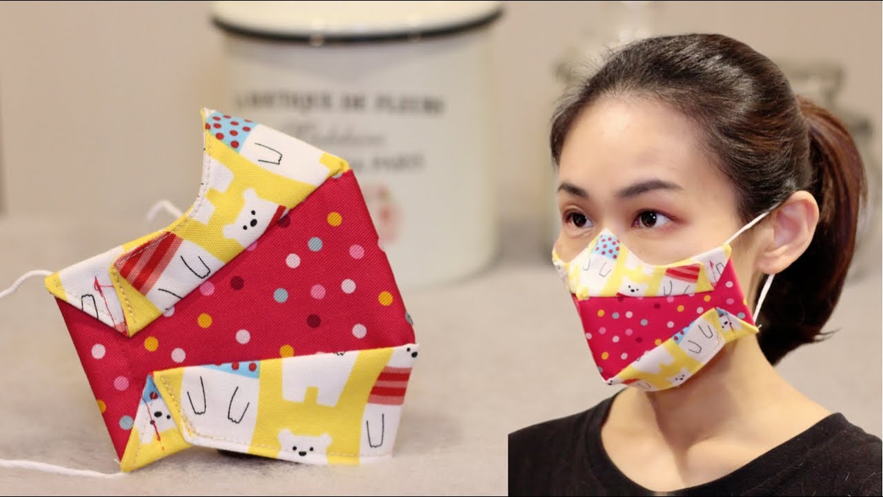 New Easy 2 Way Pattern🔥3D No Fog Face Mask!! Simple and Fast Way to ...