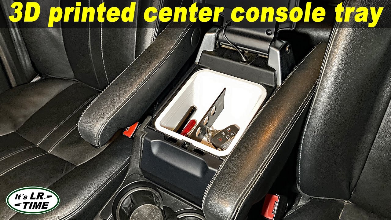3D printed center console tray - YouTube