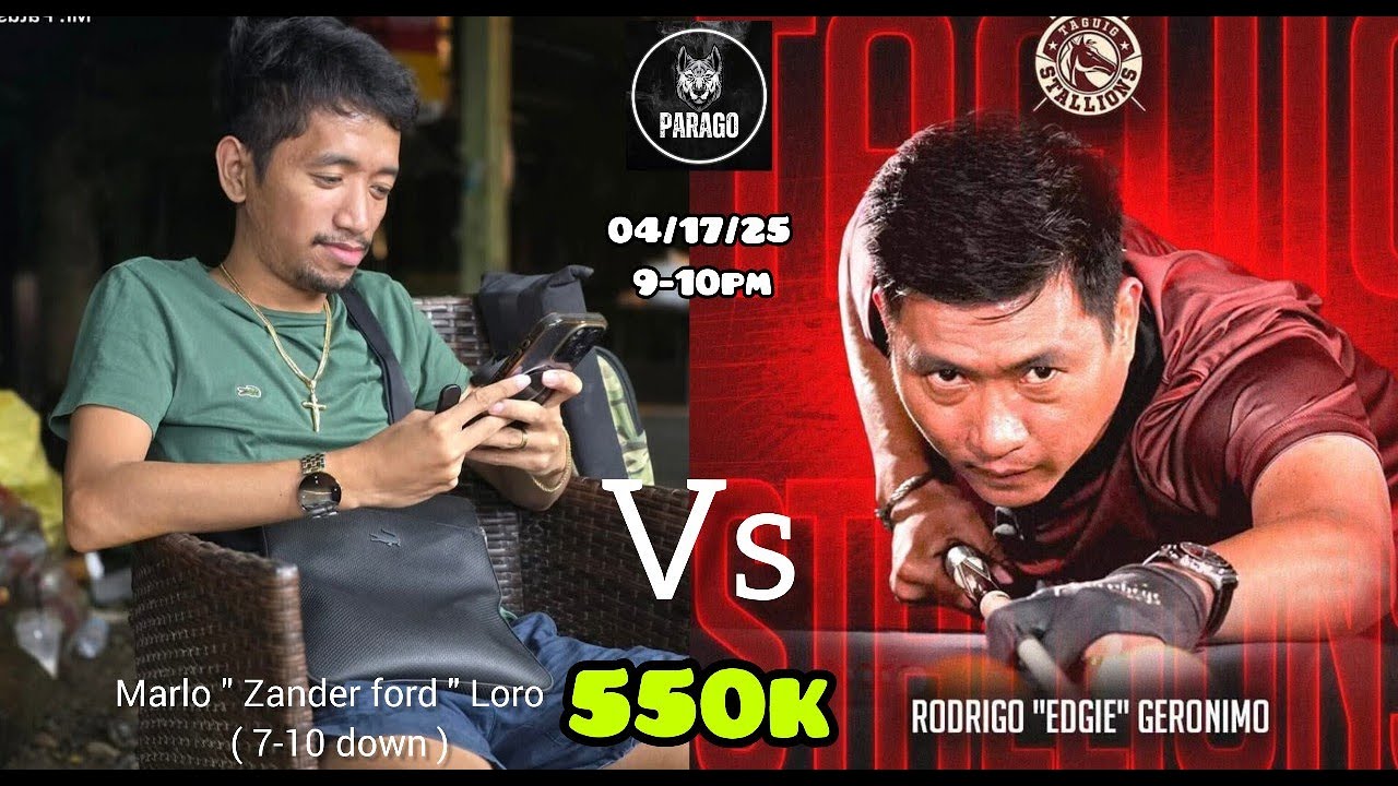 Edgie Geronimo vs Marlo Loro(7.10) -550k🤑💵17/04/2025 - YouTube