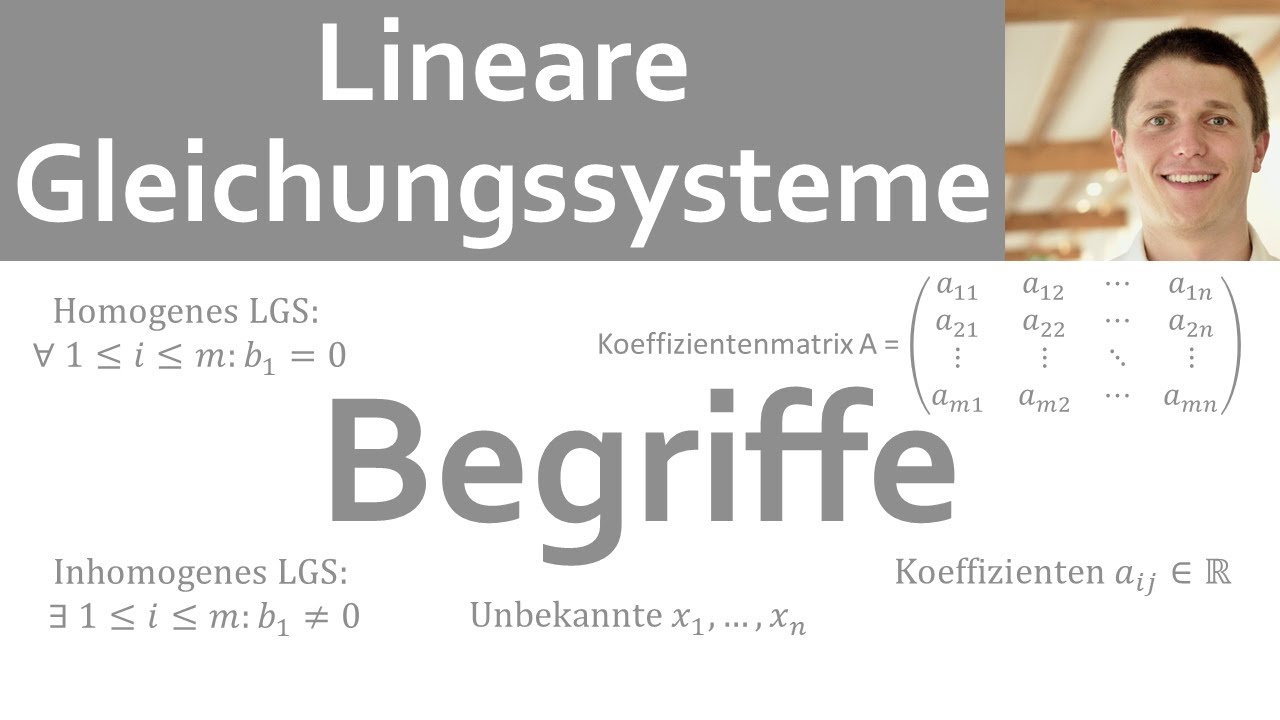 📘 Lineare Gleichungssysteme 04 | Definition LGS, homogen/inhomogen ...