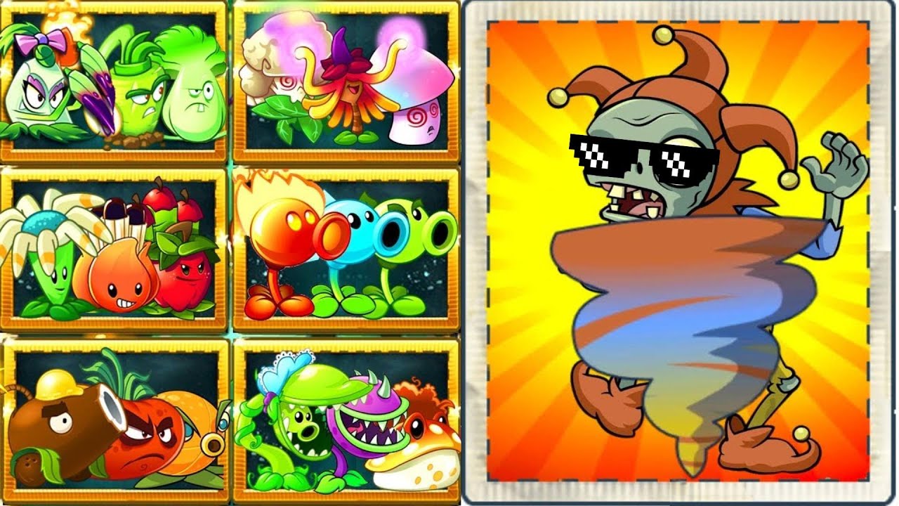 PVZ 2 | Best Team Plants Power Up! vs Team Jester Zombie LEVEL 10 ...