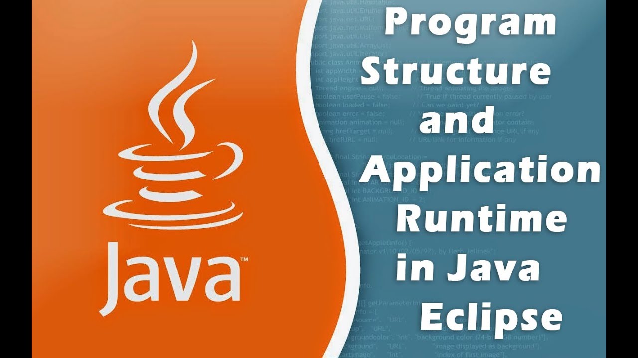 How To Create Program Structure And Application Runtime In Java Eclipse Youtube