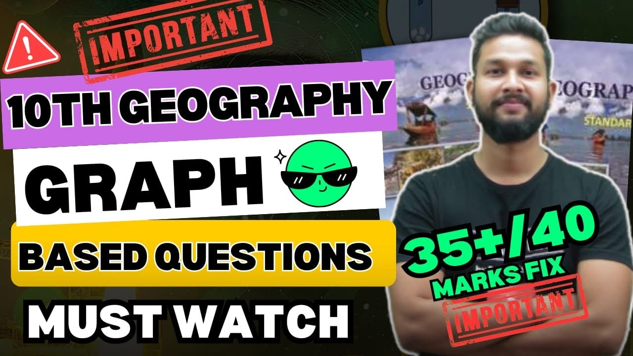 10TH GEOGRAPHY ALL IMPORTANT GRAPH BASED QUESTIONS | JR TUTORIALS ...
