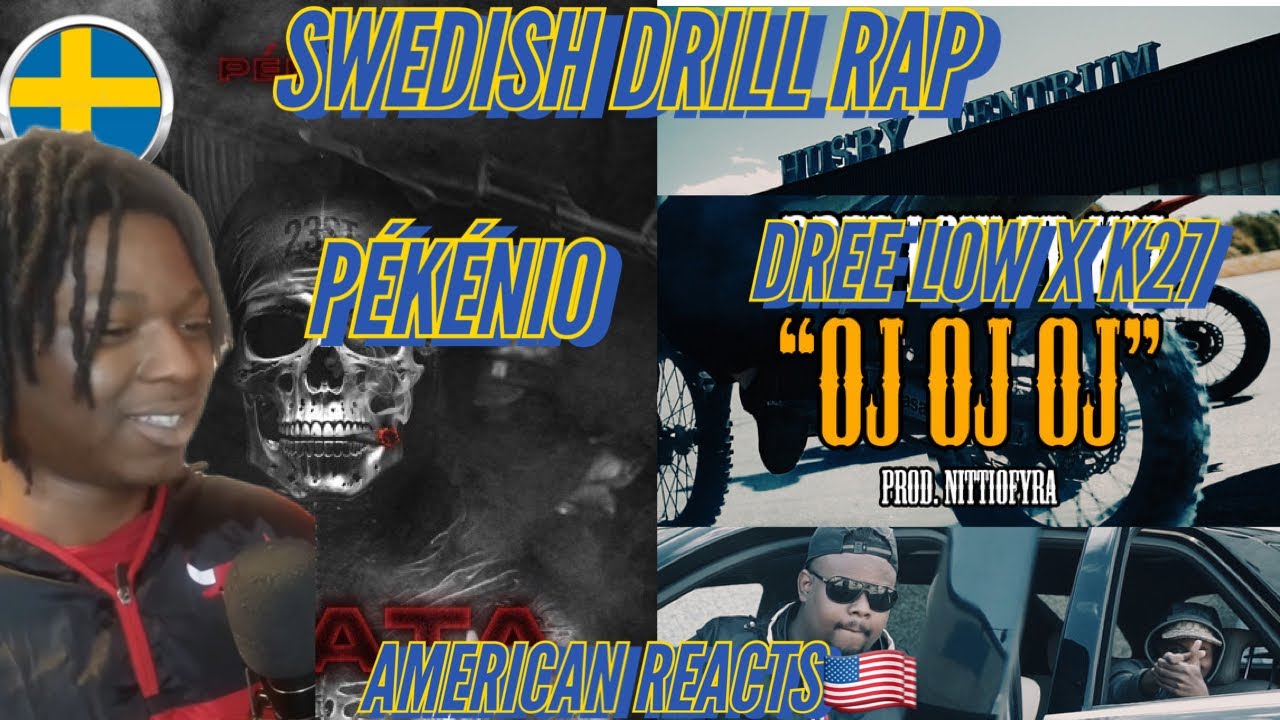 AMERICAN REACTS TO SWEDISH RAP WITH ENGLISH SUBTITLES! Ft. DREE LOW ...