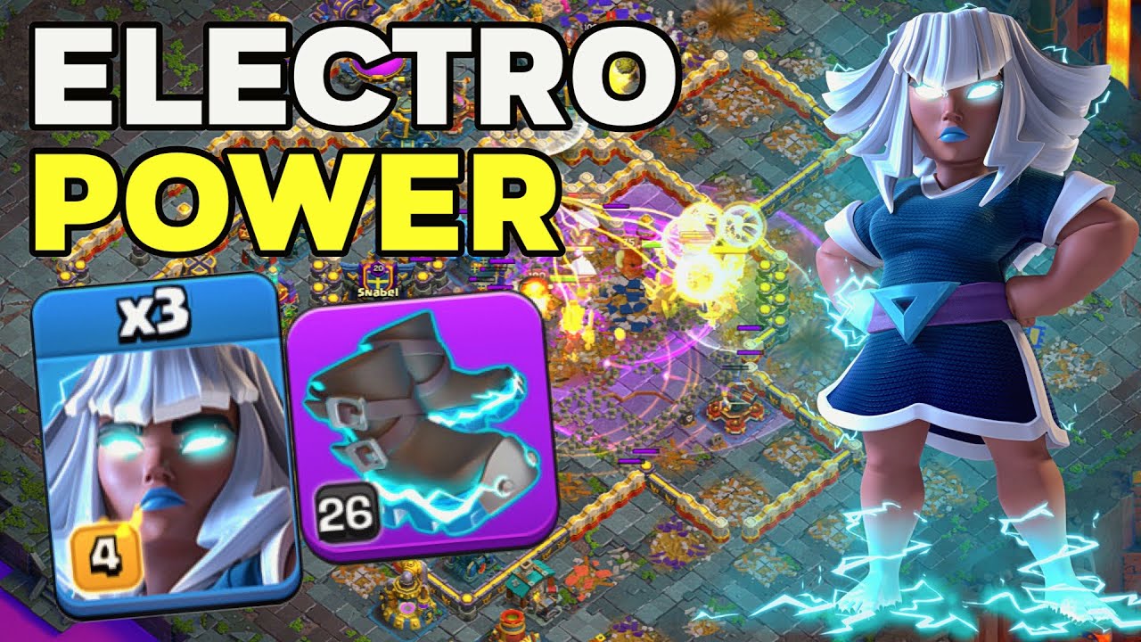 Unstoppable TH17 Electro Boots RC Charge Electro Titan Smash Legend League Attacks! - YouTube