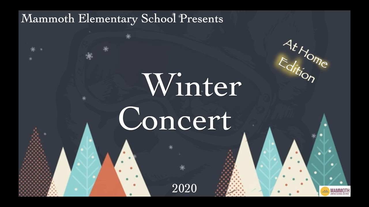 Mammoth Music - MES Winter Concert, 2020 - YouTube