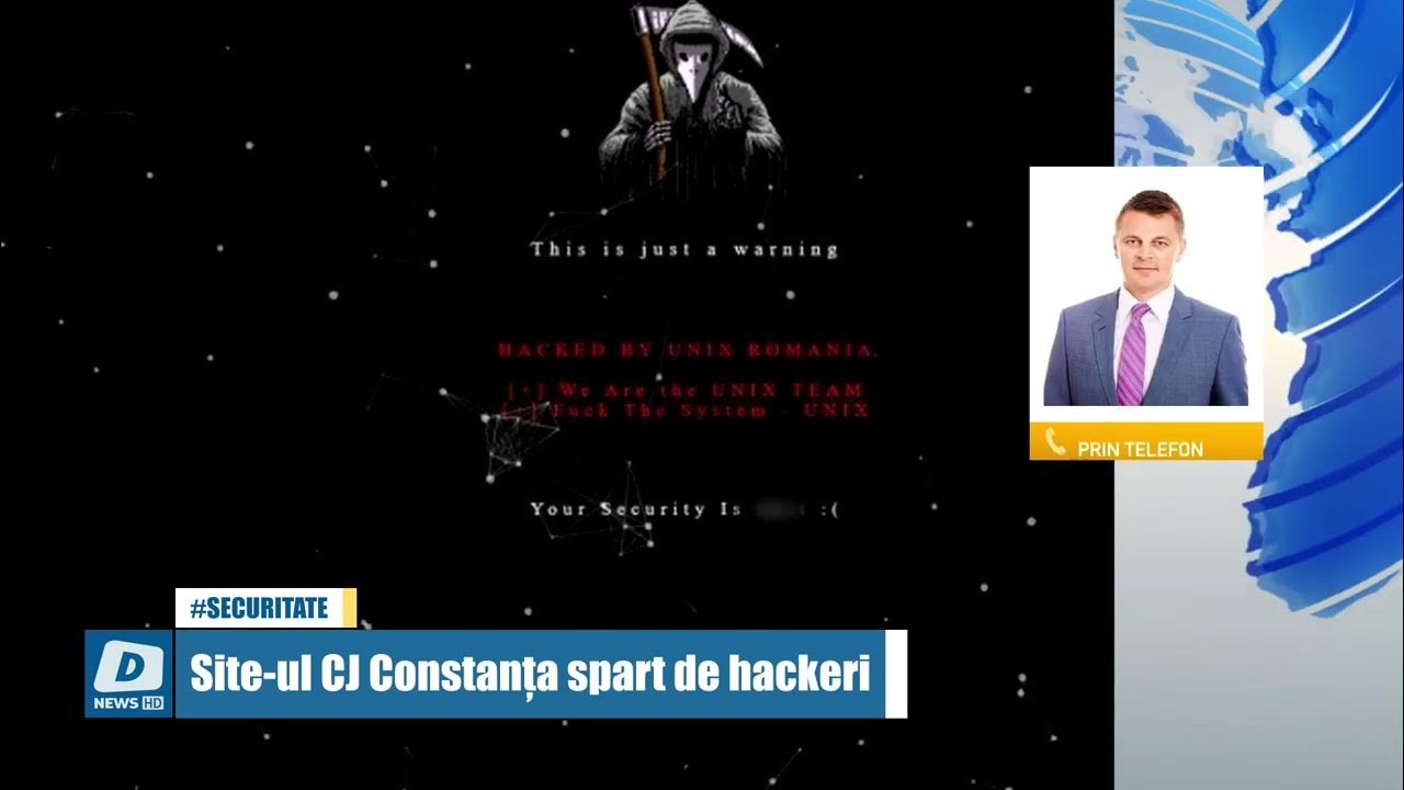Site-ul CJ Constanța spart de hackeri - YouTube