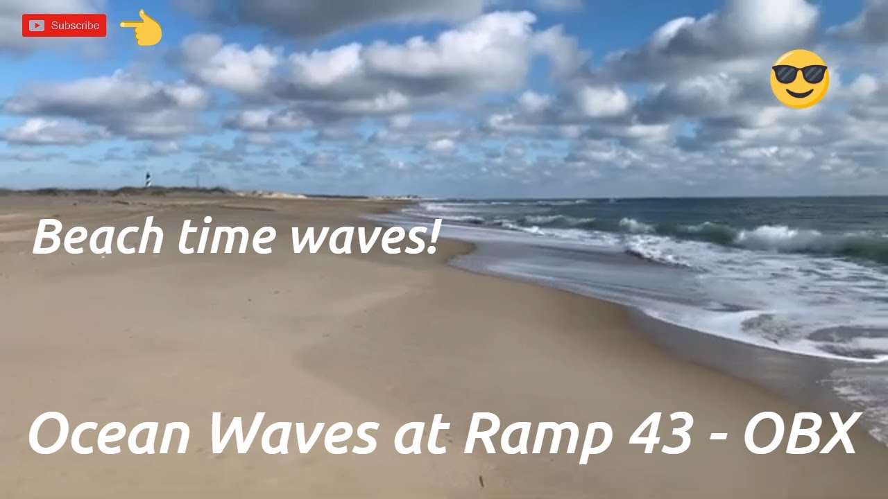 Ocean waves at Ramp 43! A Beach view. - YouTube