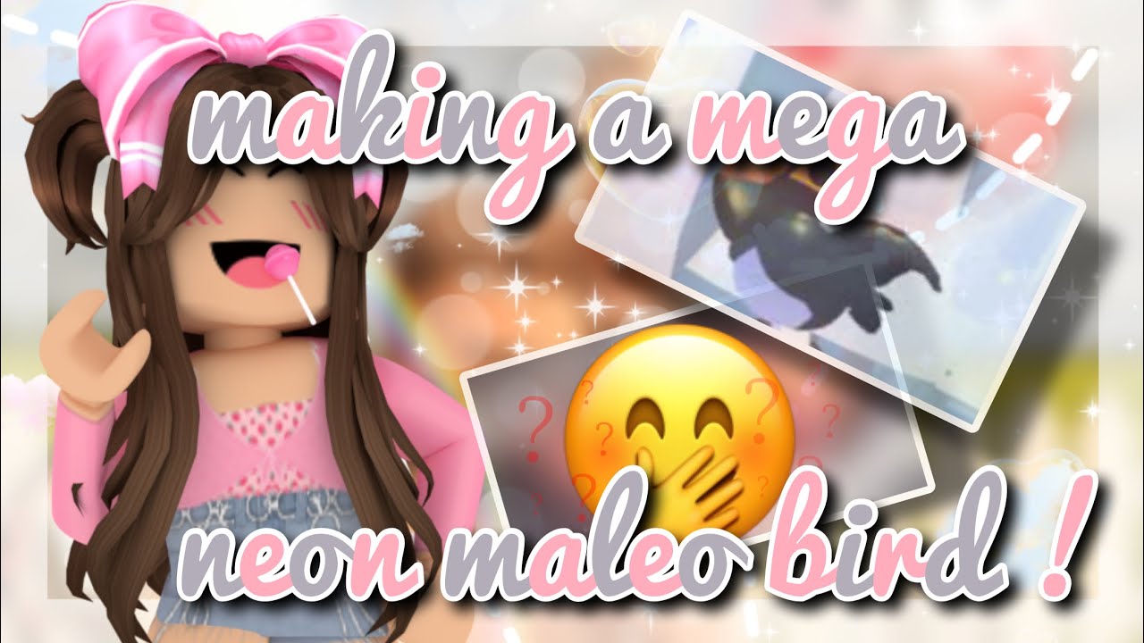 making a MEGA NEON MALEO BIRD in adopt me! (Roblox) - YouTube