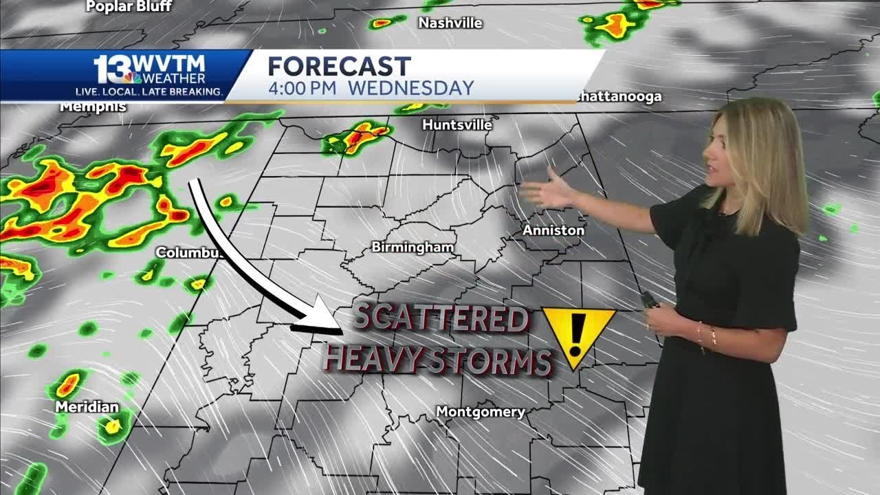 Alabama nearing record heat levels under a strong heat wave. Scattered ...